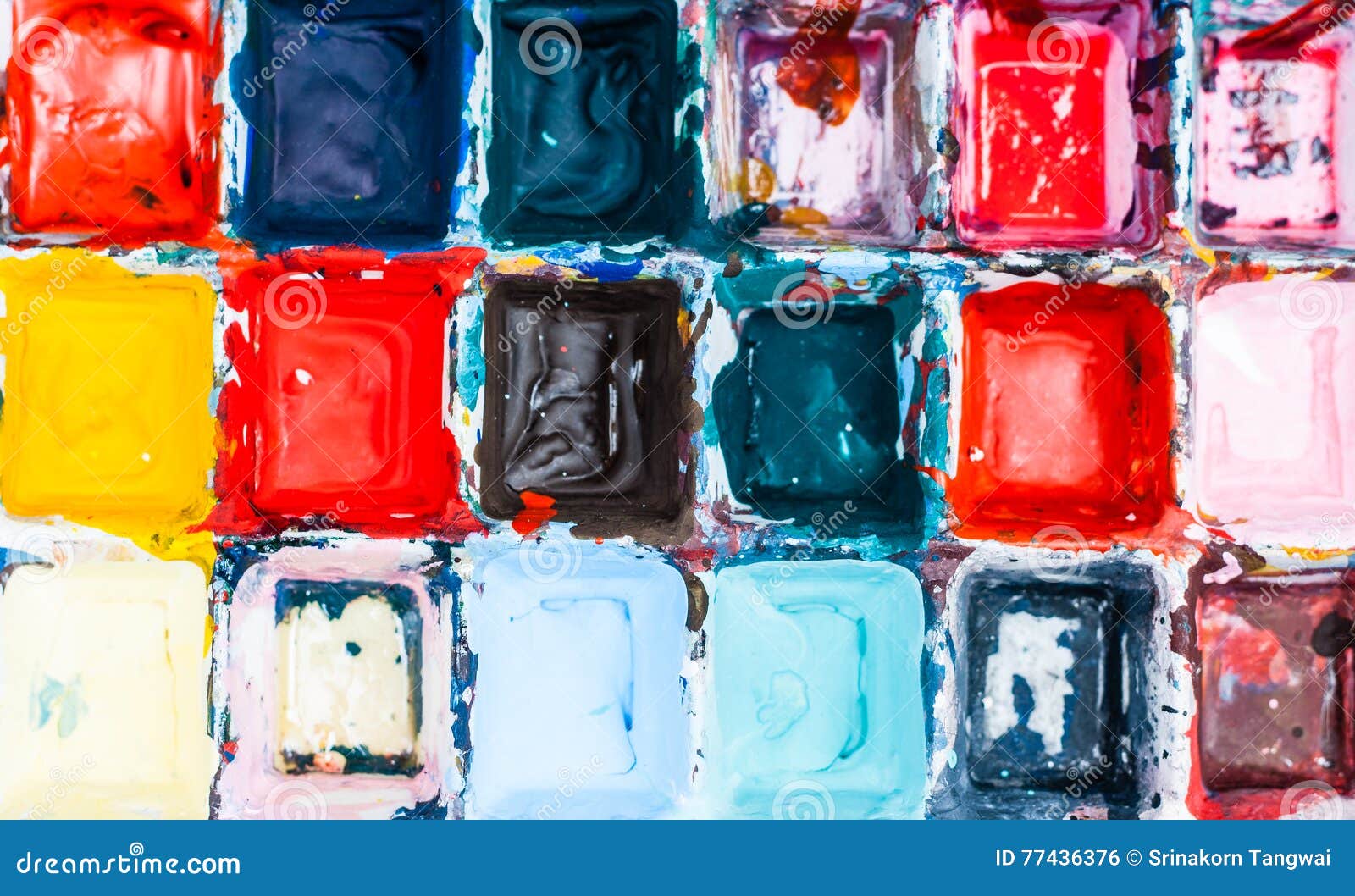 Multicolor Kids Bright Messy Paint Stock Photo - Image of bright ...