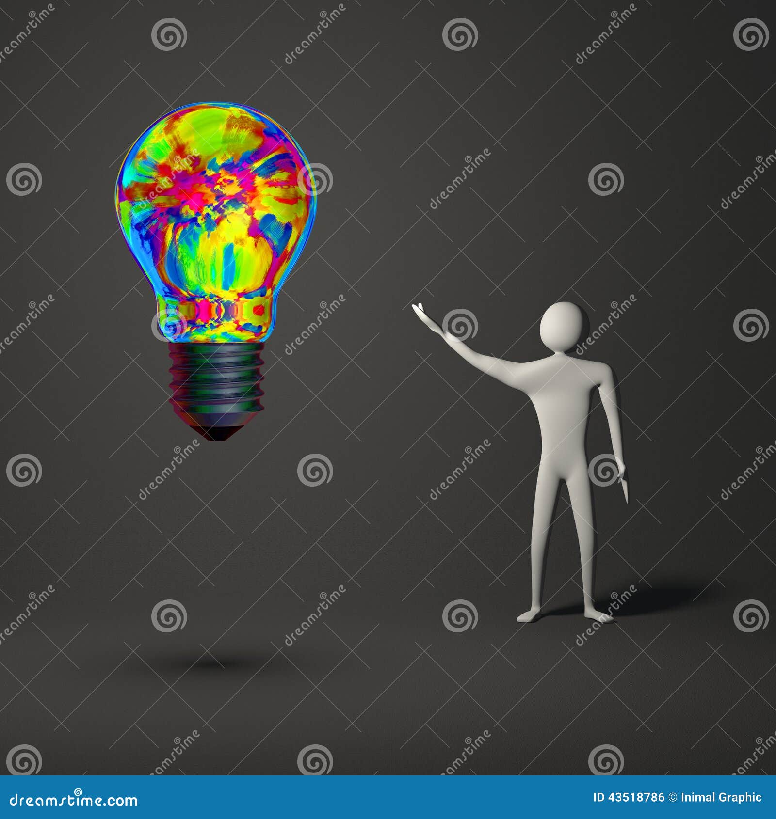 Multicolor Light Illustration Of A Portrait Of A Girl On The Sky Won. A ...