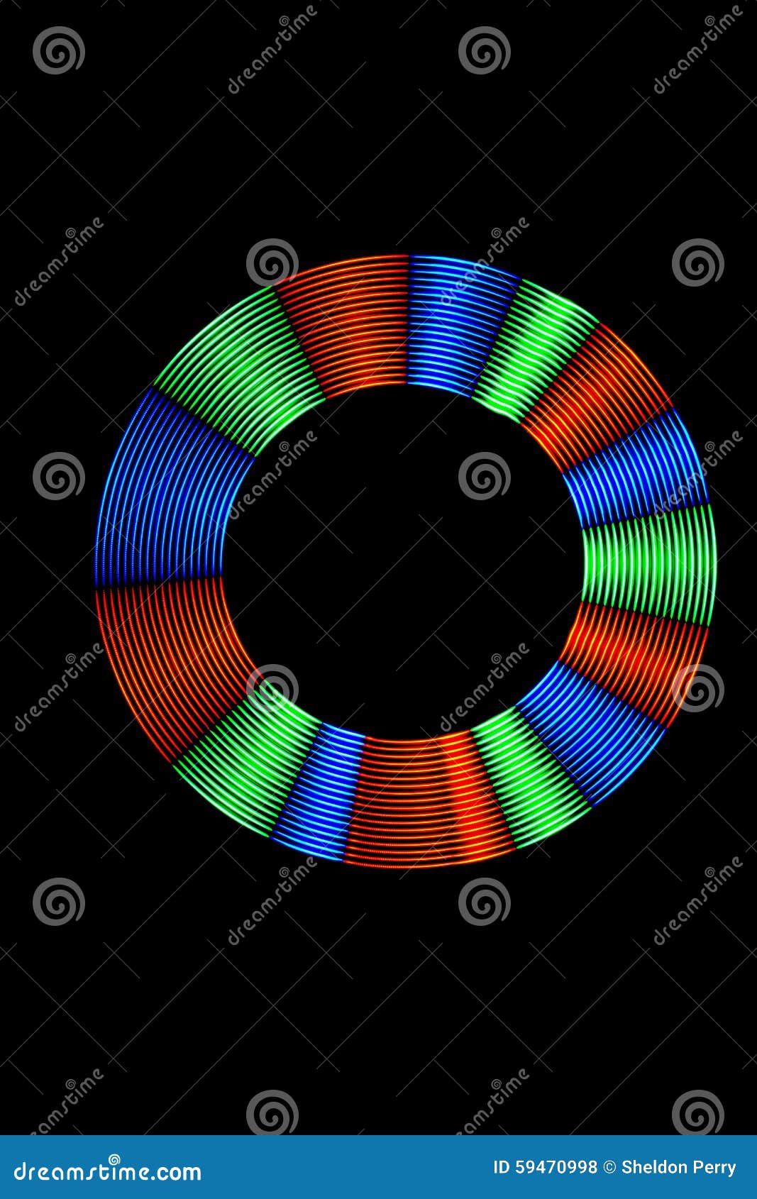Multicolor Light Ring stock photo. Image of night, colored - 59470998