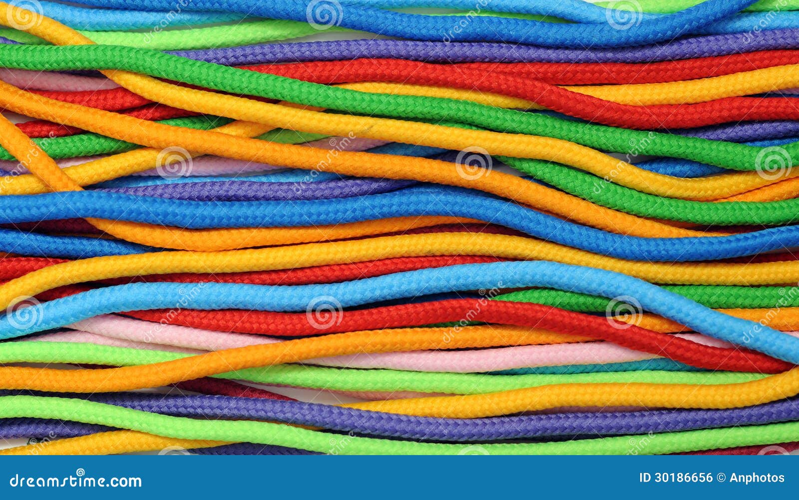 Multicolor linen rope stock photo. Image of hemp, skein - 30186656