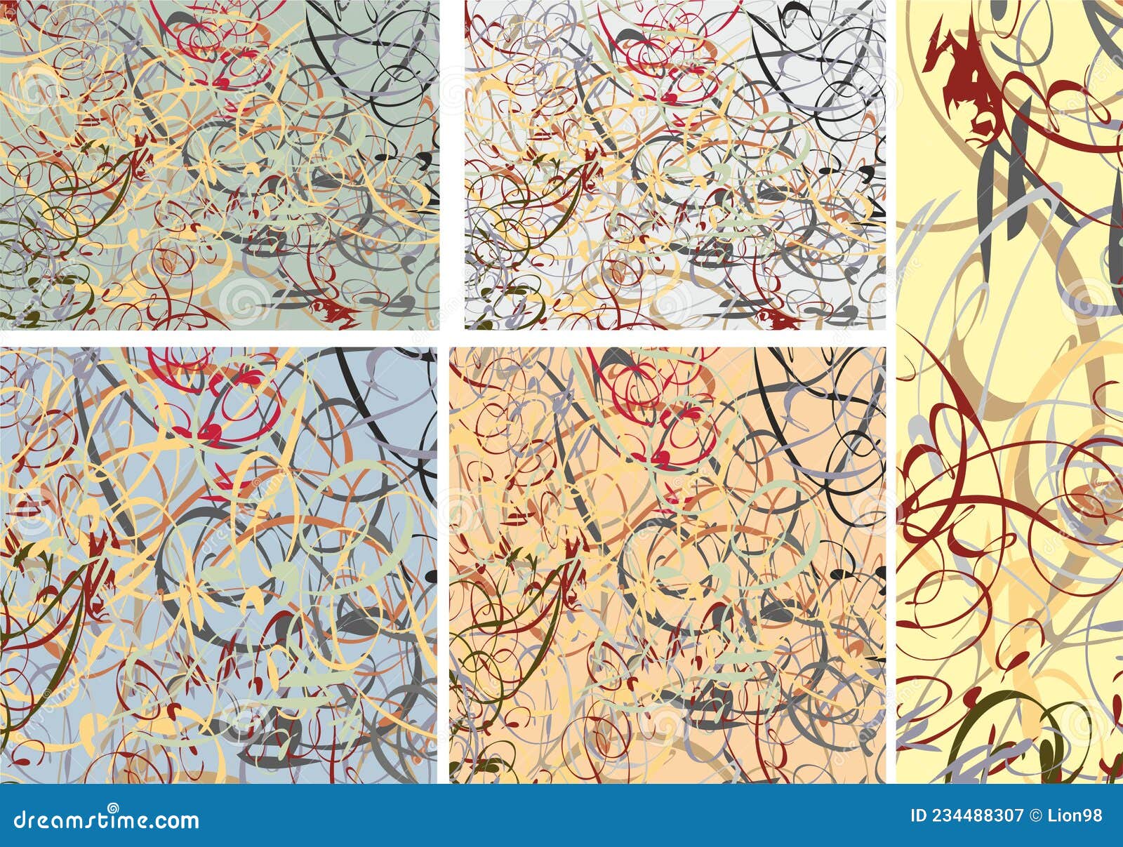 Multicolor Lines Collage for Your Creative Ideas Stock Vector ...