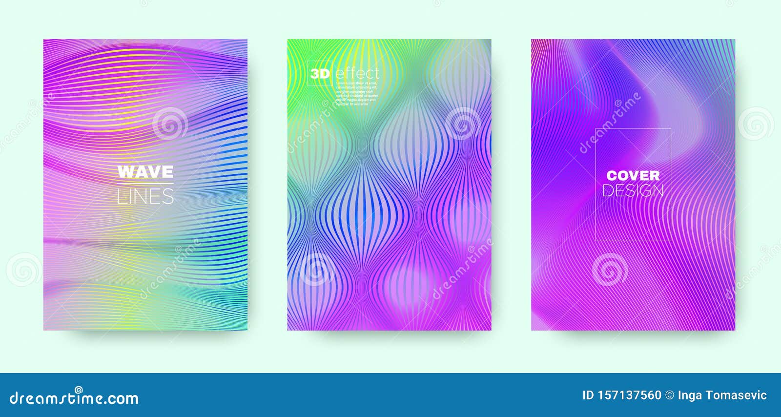 Multicolor Lines Concept. Vector 3d Background Stock Vector ...