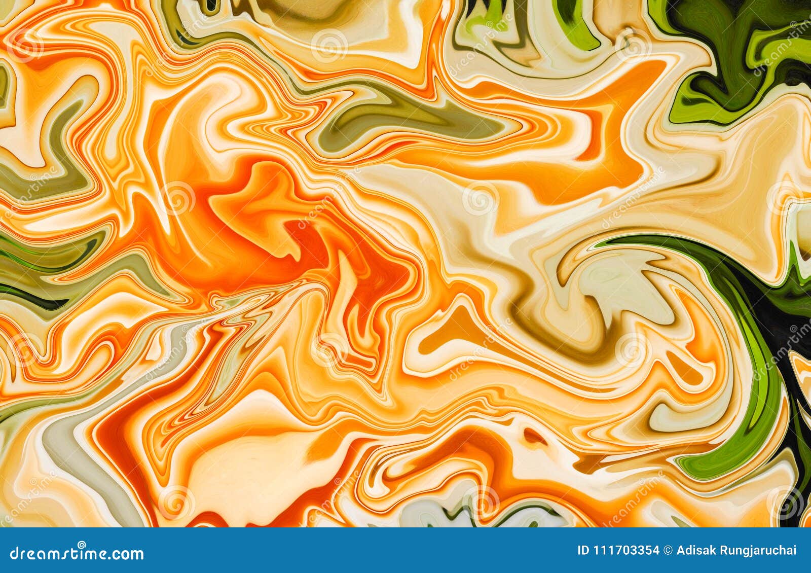 Multicolor Marble Pattern of the Blend of Curves. Stock Illustration ...