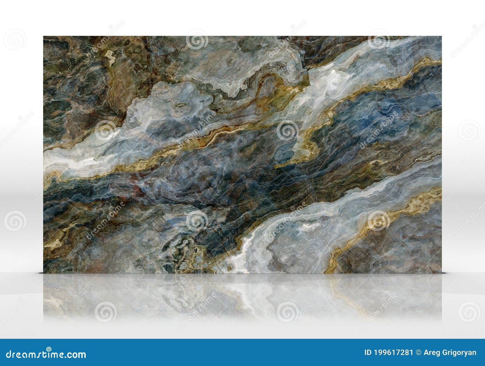 Multicolor Marble Tile 3D Illustration Stock Illustration ...