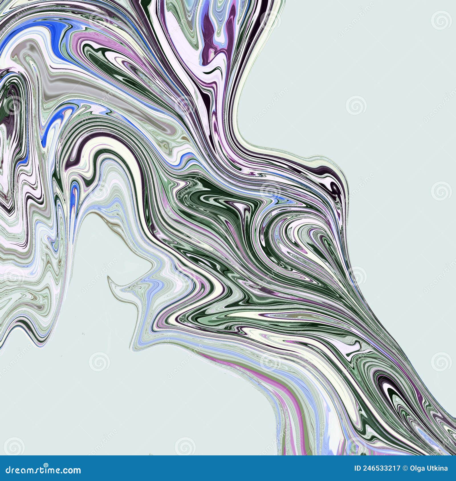 Multicolor Marbled Dynamic Curved Lines Pattern Marble Effect Wall ...