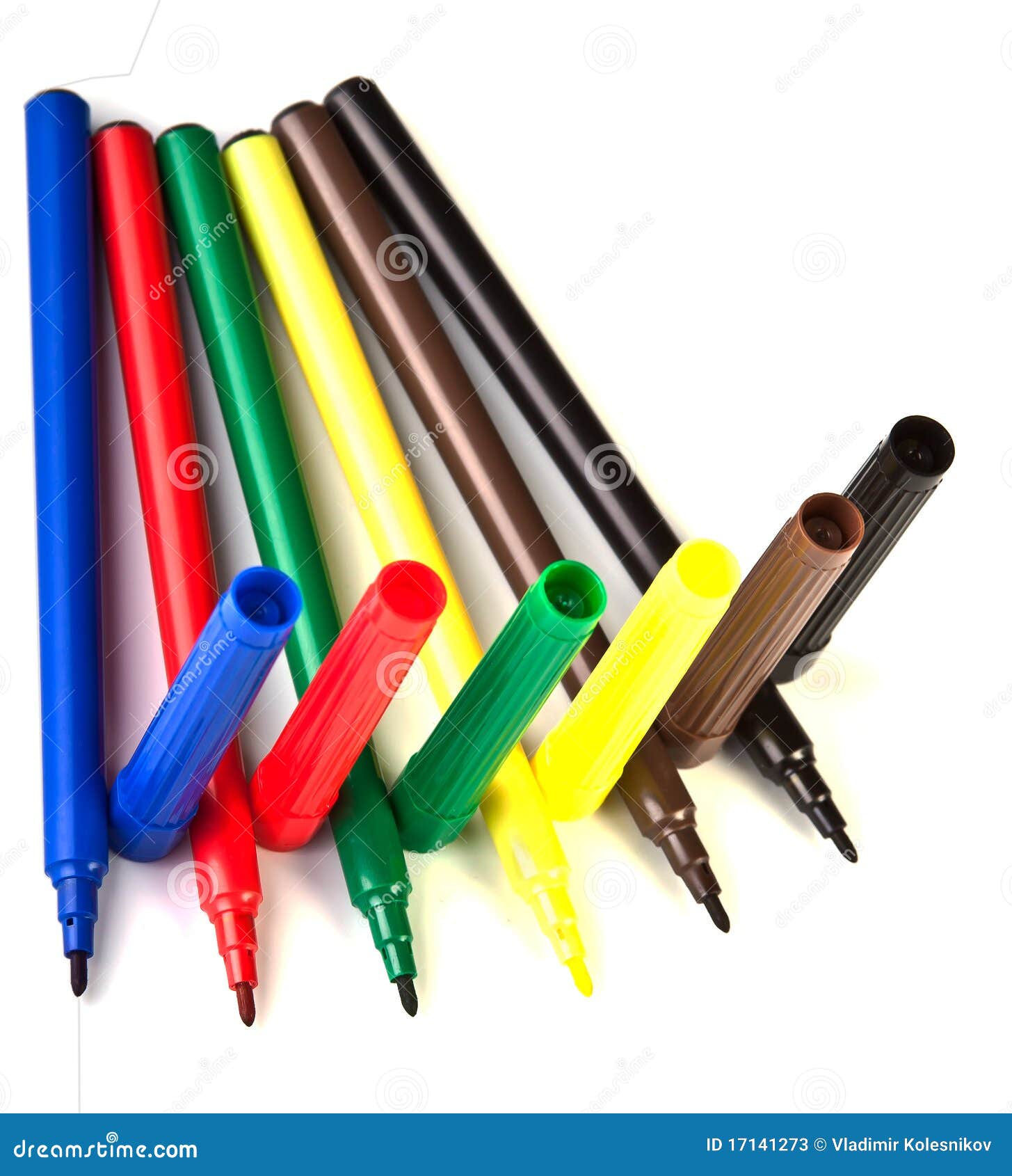 Multicolor marker stock image. Image of white, vivid - 17141273