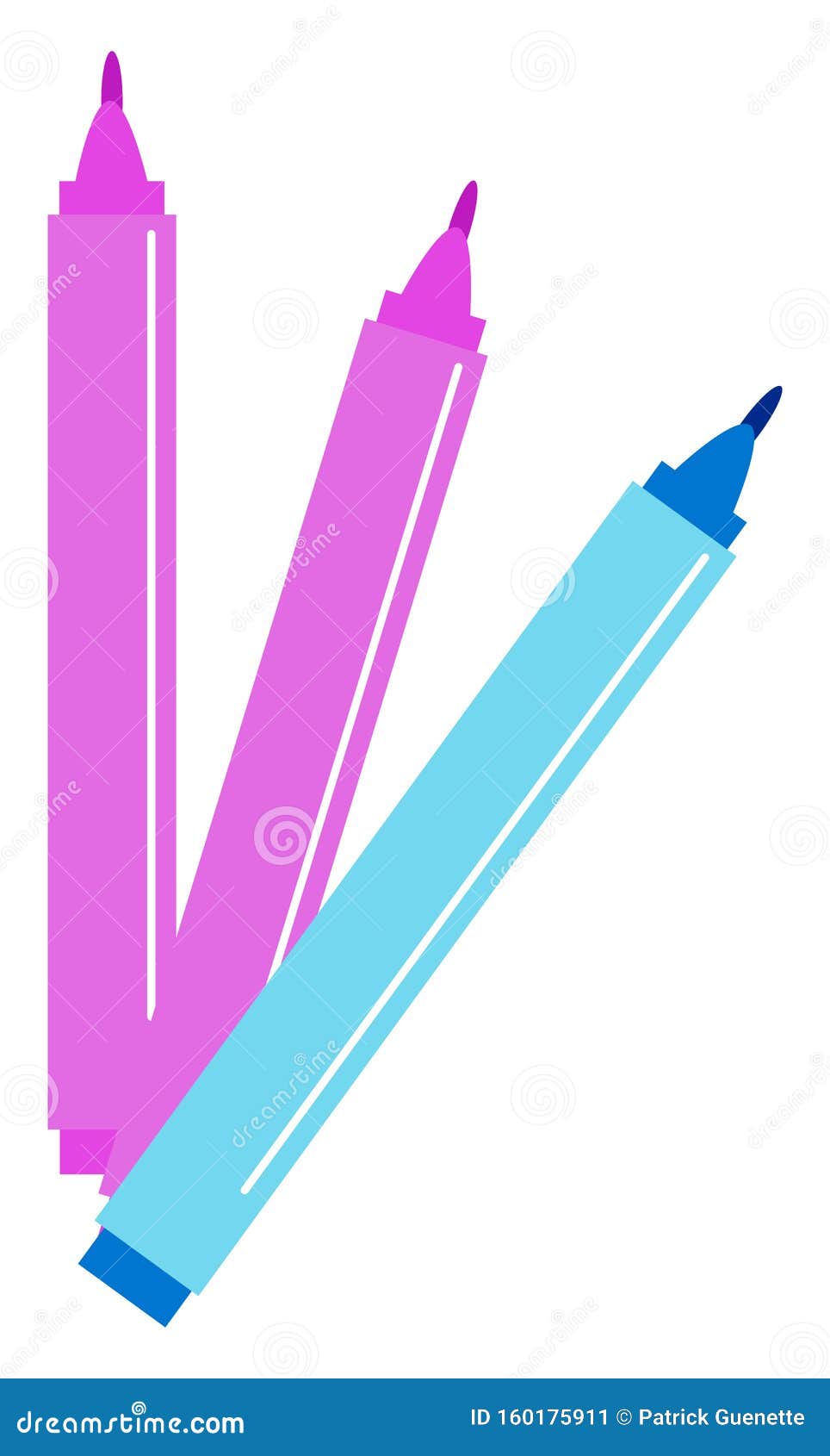 Markers Illustration Stock Illustrations – 14,494 Markers Illustration ...