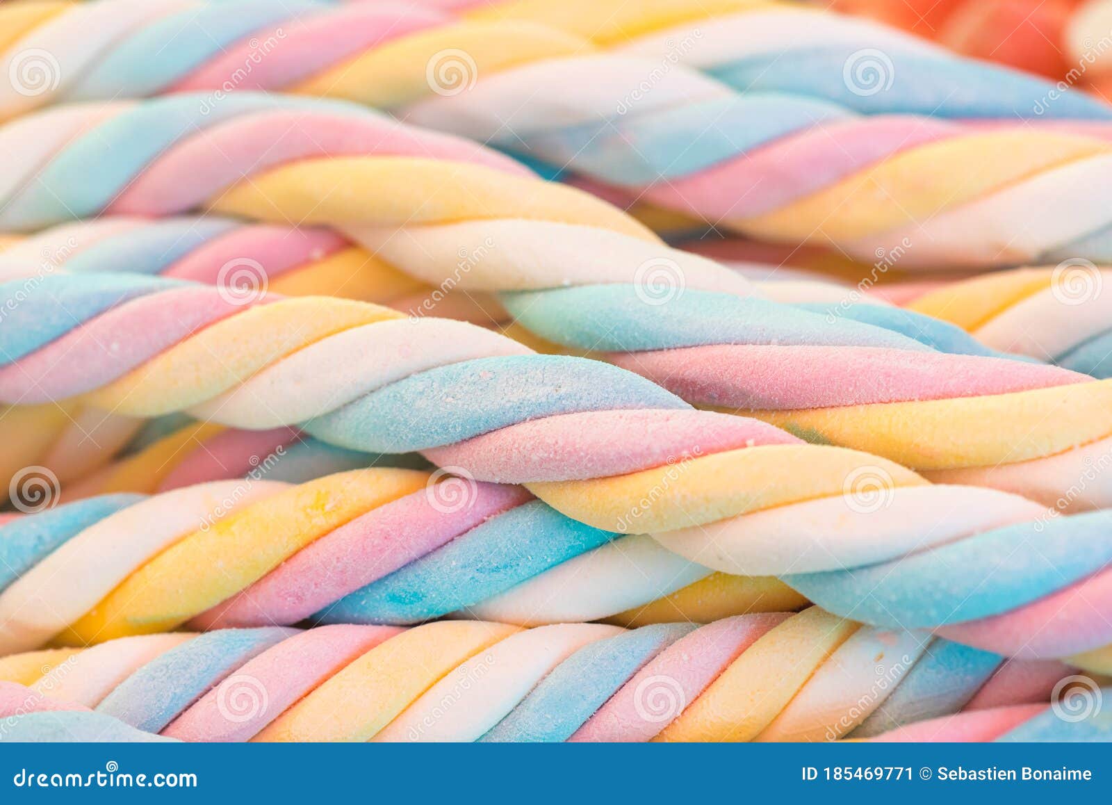 Multicolor Marshmallow Closeup Stock Image - Image of closeup, food ...