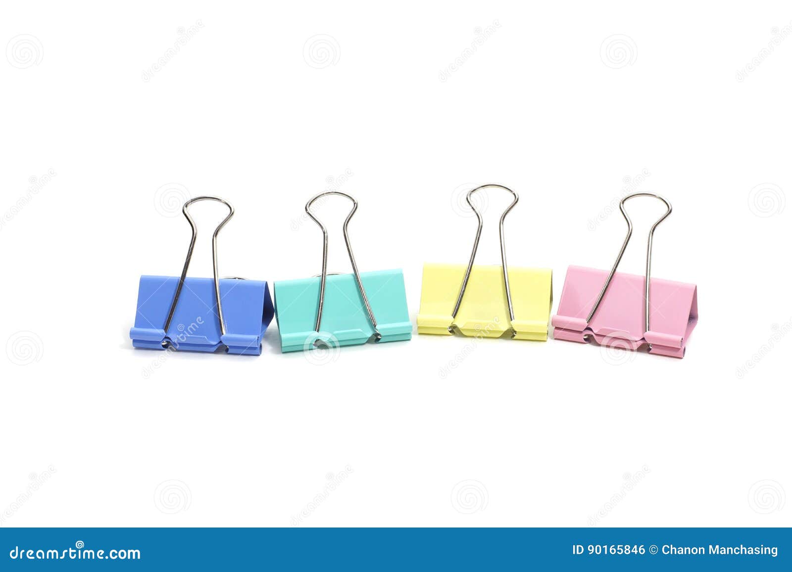 Multicolor Metal Paper Clip Stock Photo - Image of metallic, accessory ...