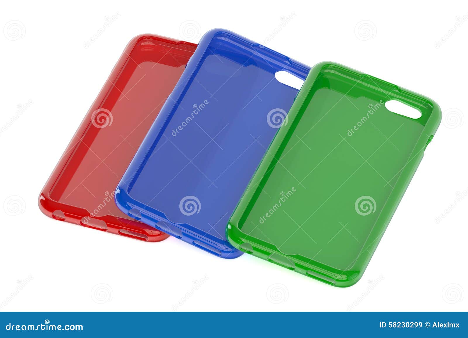 MultiColor Mobile Phone Plastic Cases Stock Illustration - Illustration ...