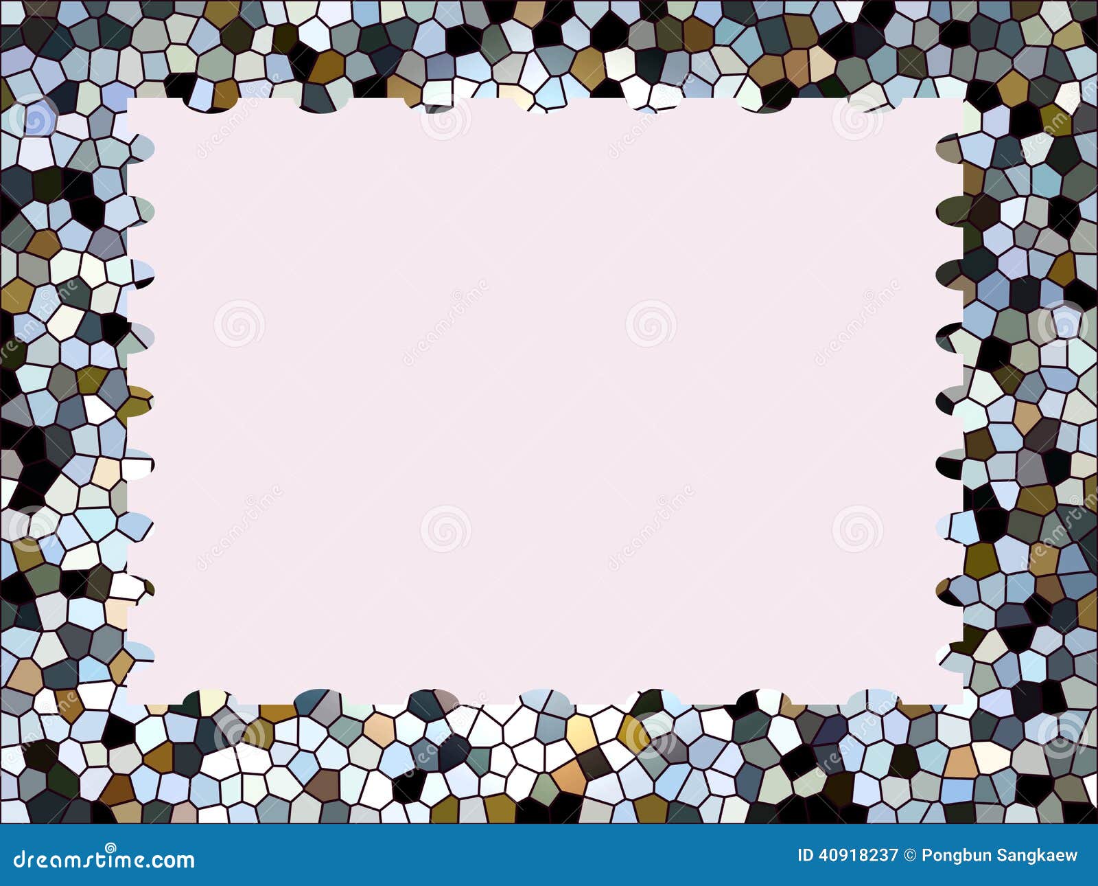 Multicolor Mosaic Frame Abstract Background Stock Illustration ...