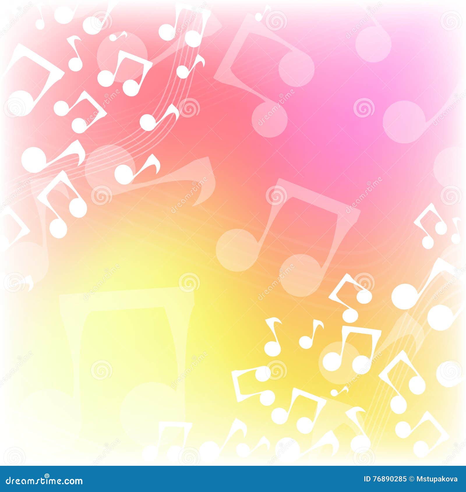 Multicolor Music Notes Poster Royalty-Free Stock Photo | CartoonDealer ...