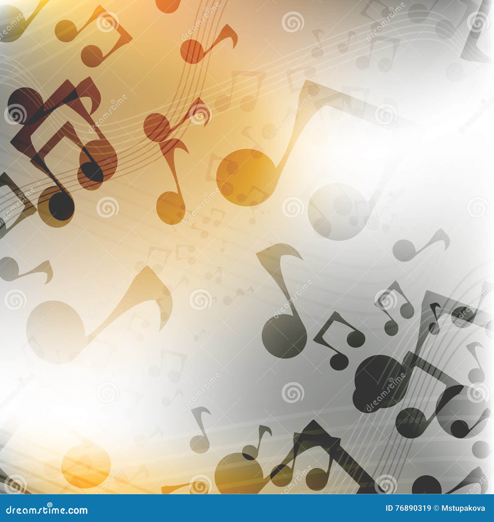 Multicolor Music Background Vector Stock Vector - Illustration of sound ...