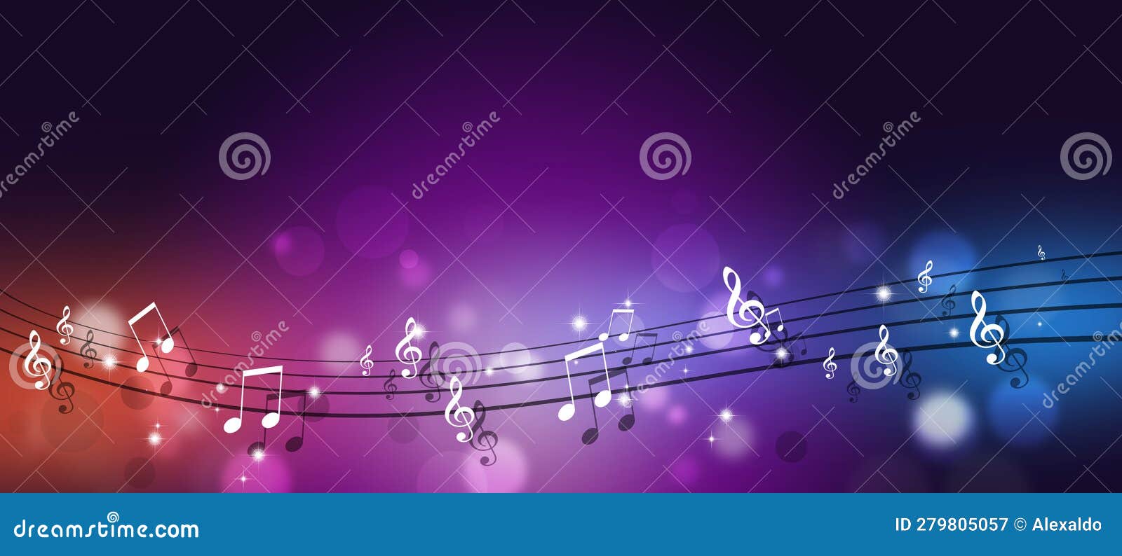 Multicolor Music Background Royalty-Free Stock Image | CartoonDealer ...