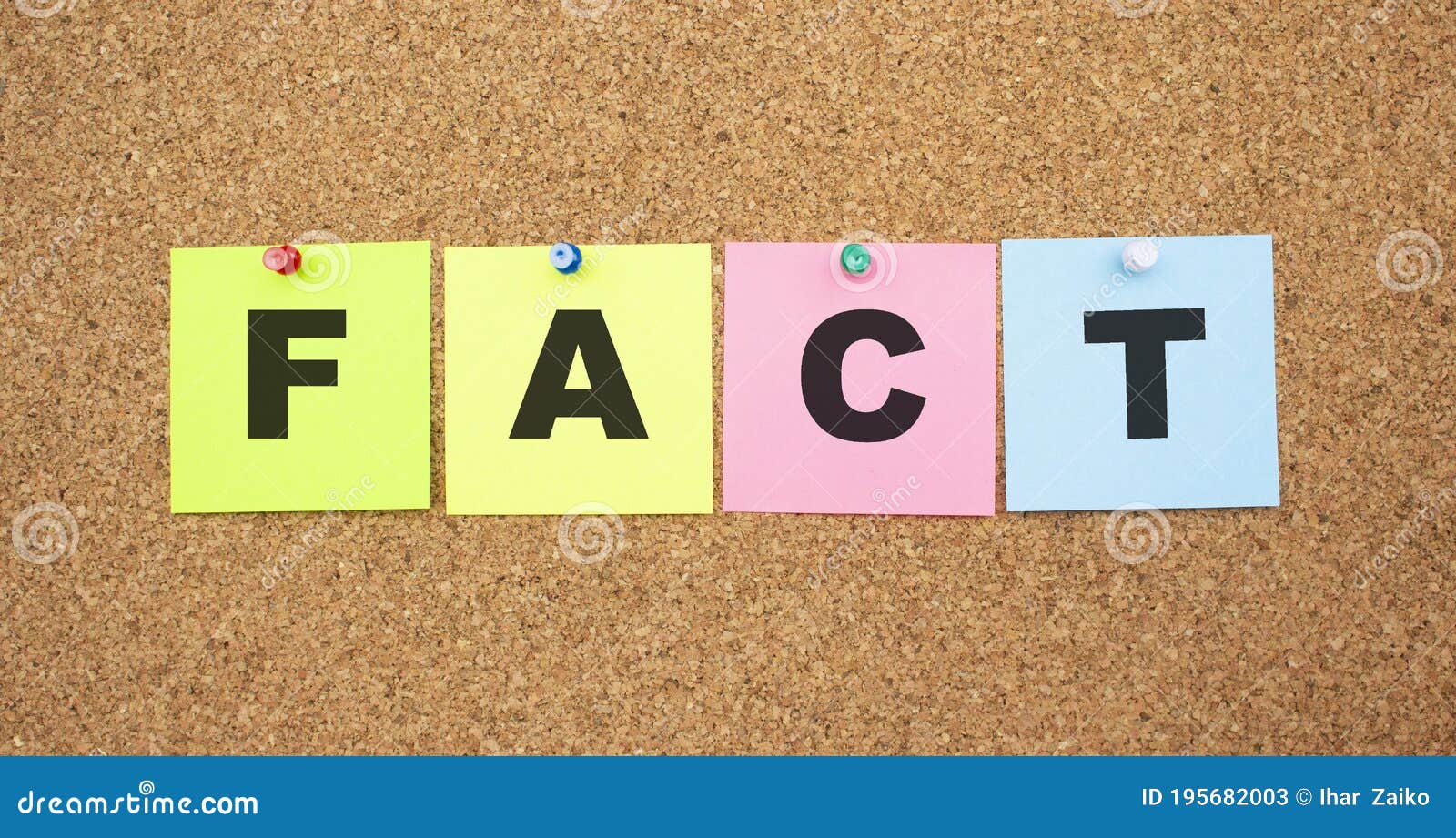 Multicolor Notes with Letters Pinned on a Cork Notice Board Stock Image ...