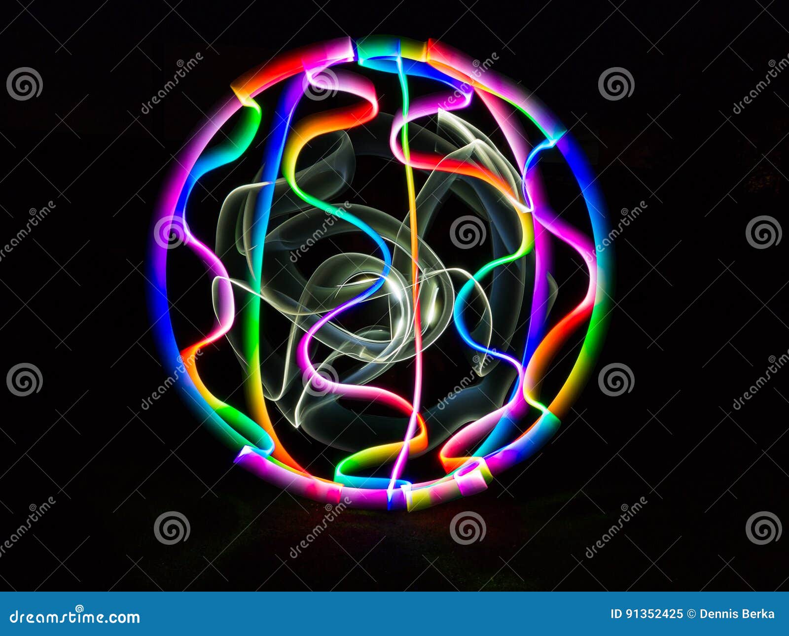Multicolor orb stock illustration. Illustration of long - 91352425