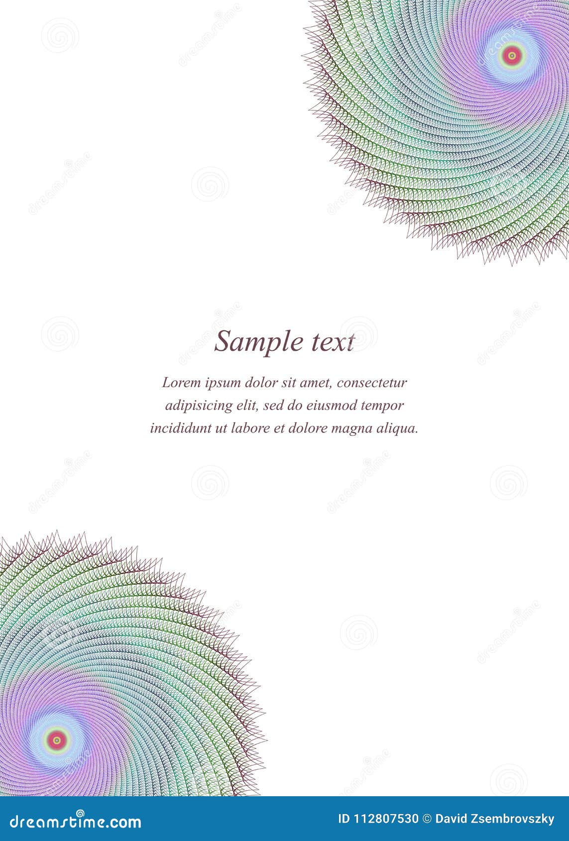 Multicolor Page Corner Design Template Stock Vector - Illustration of ...