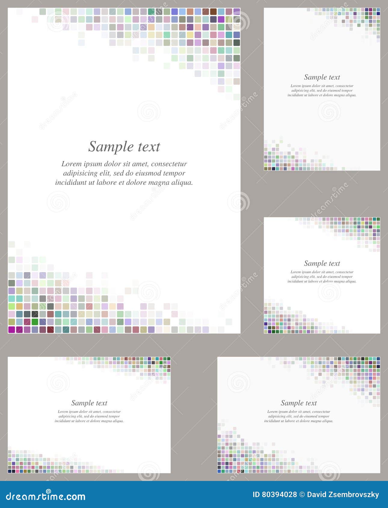 Multicolor Page Corner Design Template Stock Vector - Illustration of ...