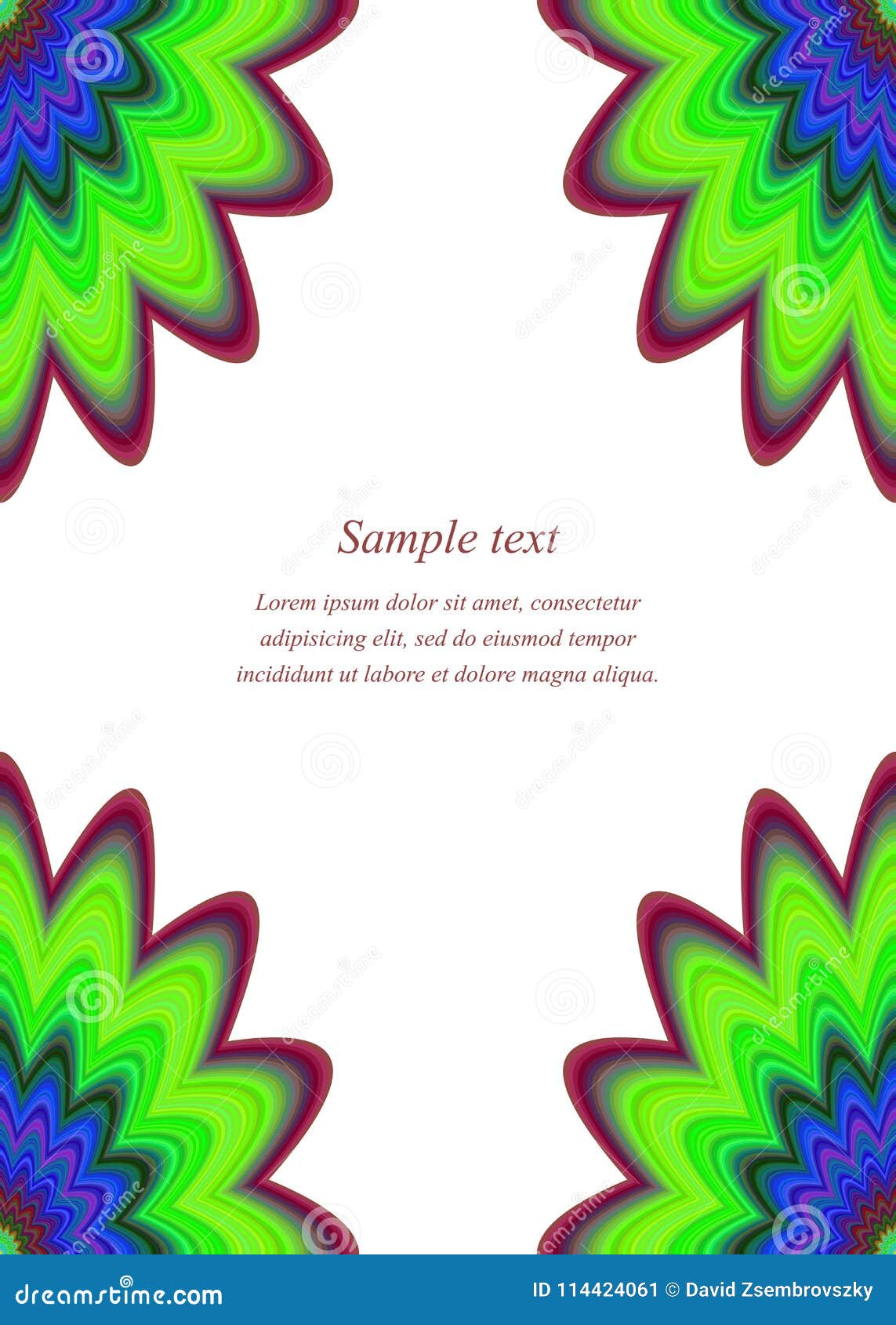 Multicolor Page Corner Design Template Stock Vector - Illustration of ...
