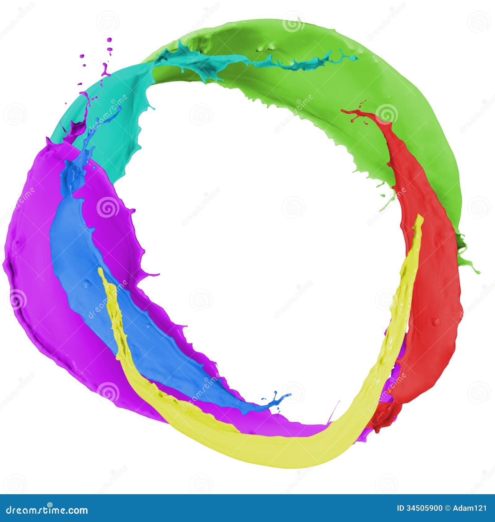 Drip Multicolor Template Banner Background. Vector | CartoonDealer.com ...