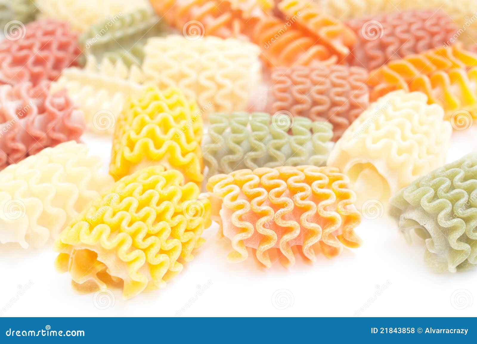 Multicolor pasta stock photo. Image of horizontal, garnish - 21843858