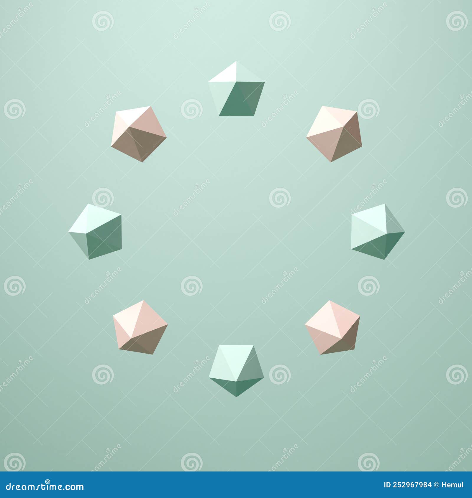Multicolor Pastel Abstract Background 3D Rendering Stock Illustration ...