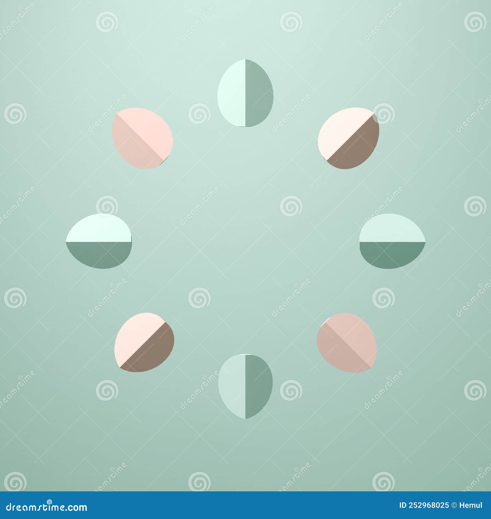 Multicolor Pastel Abstract Background 3D Rendering Stock Illustration ...