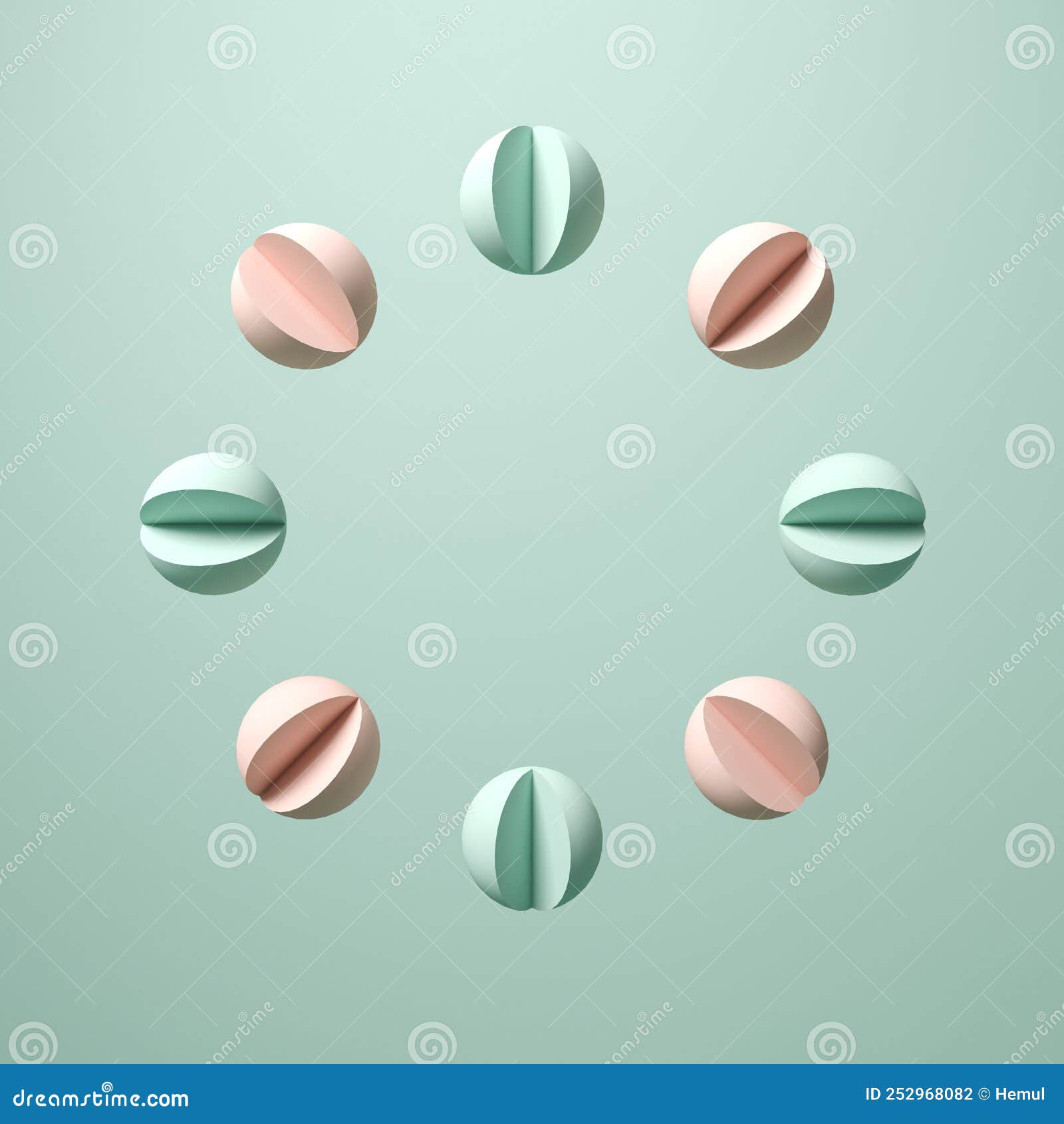 Multicolor Pastel Abstract Background 3D Rendering Stock Illustration ...