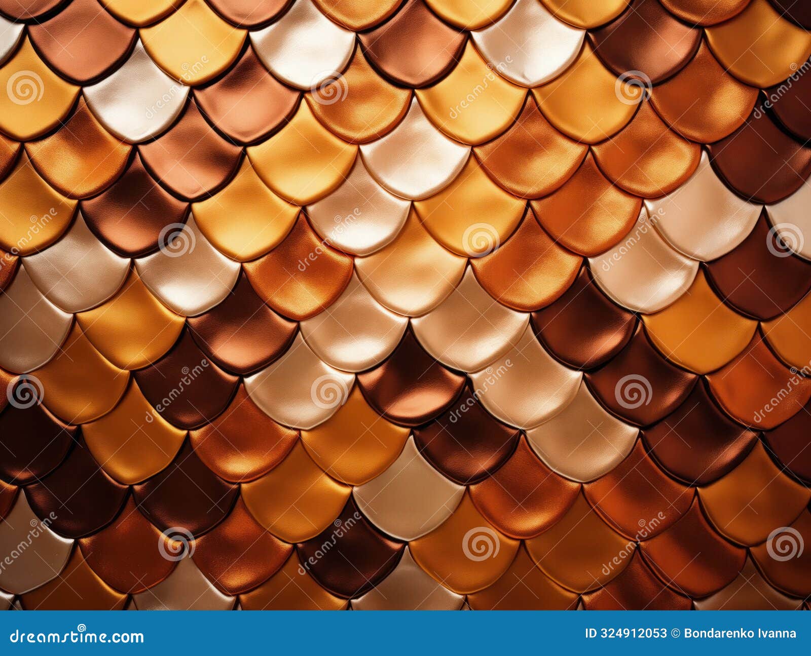 Multicolored Pattern with Fish Scale Abstract Texture. Stock Image ...