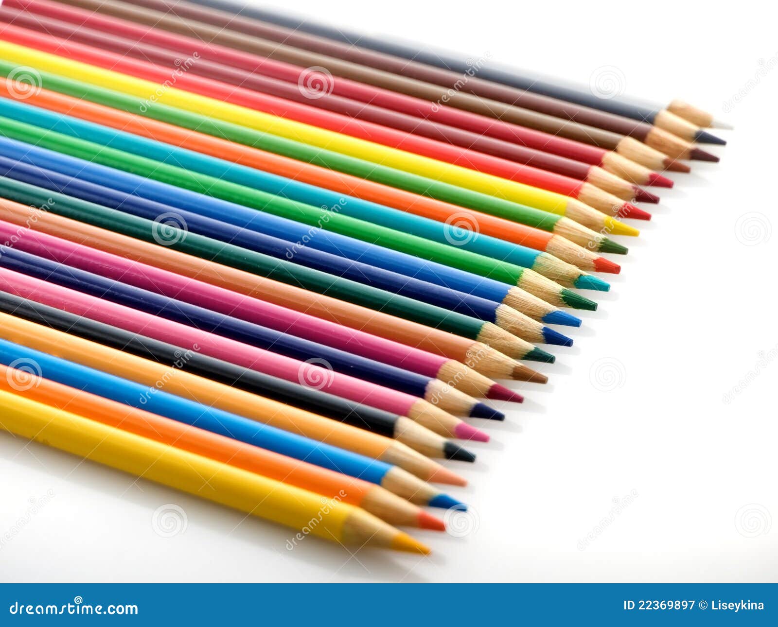 Multicolor pencils stock image. Image of assortment, drawing - 22369897