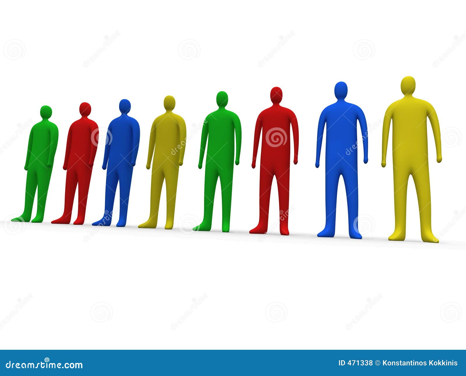 Multicolor people #1 stock illustration. Illustration of community - 471338