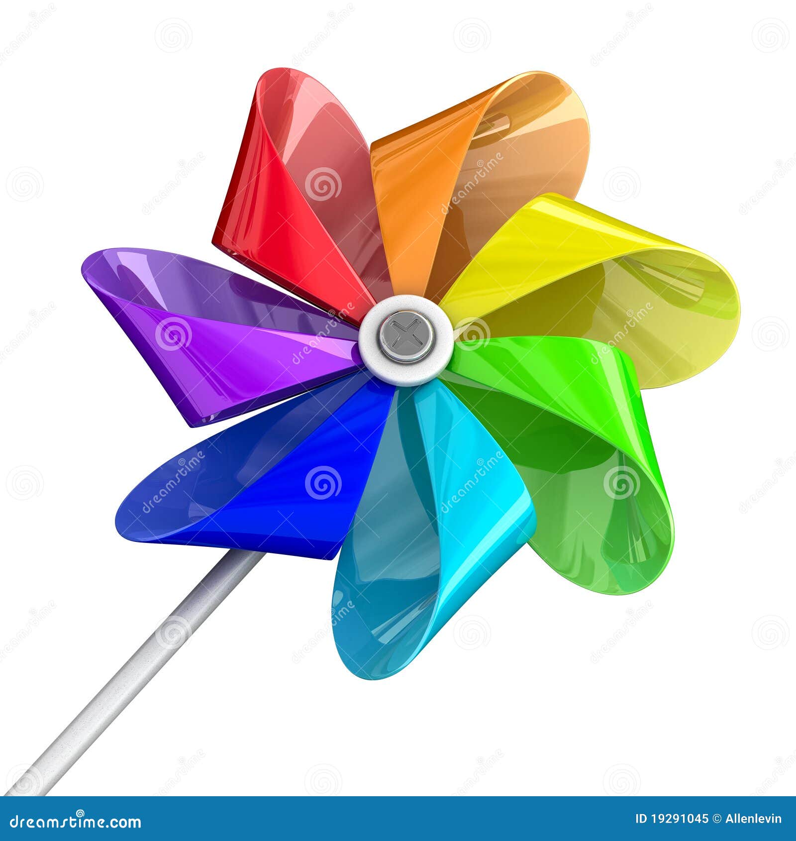 Multicolor pinwheel toy stock illustration. Illustration of holiday ...