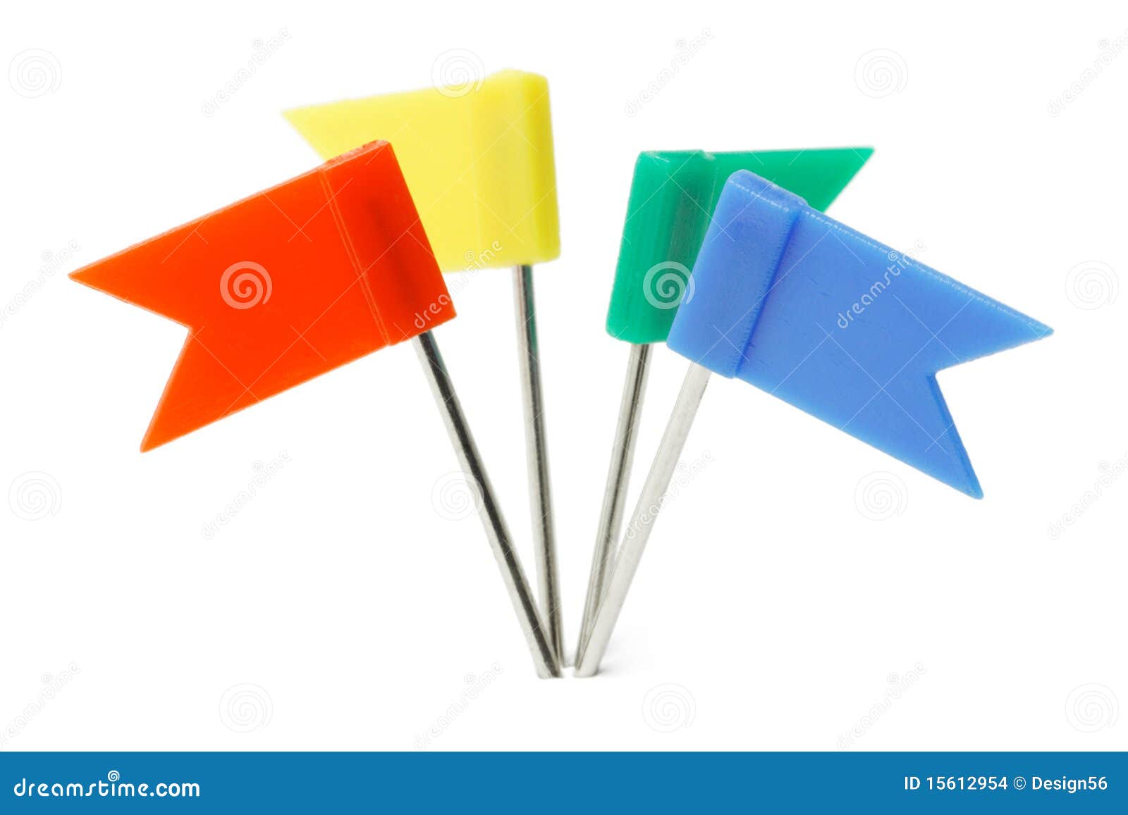 Multicolor Plastic Flag Pins Stock Photo - Image of shape, business ...
