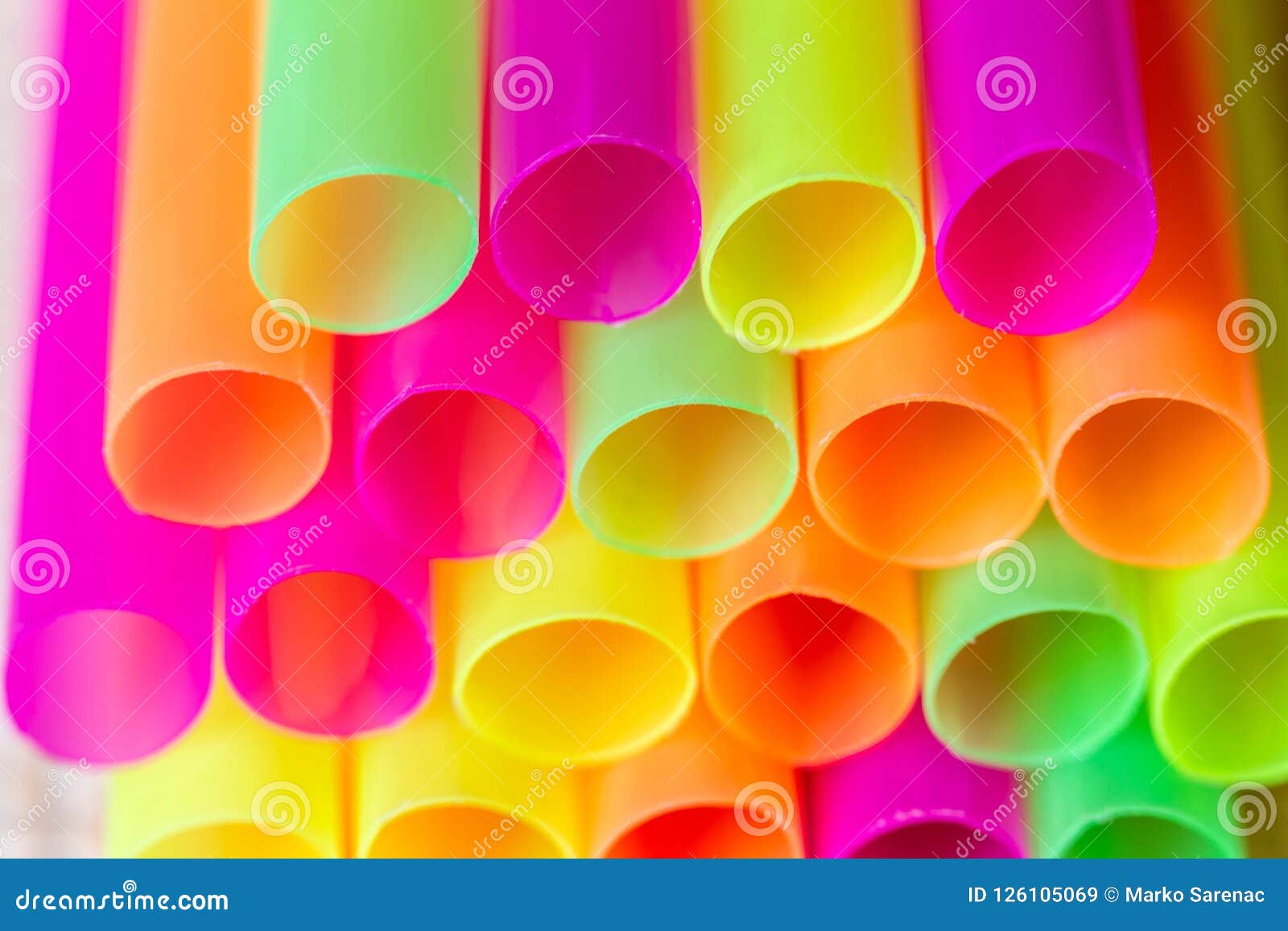 Multicolor Plastic Straws 7 Stock Image - Image of group, flexi: 126105069