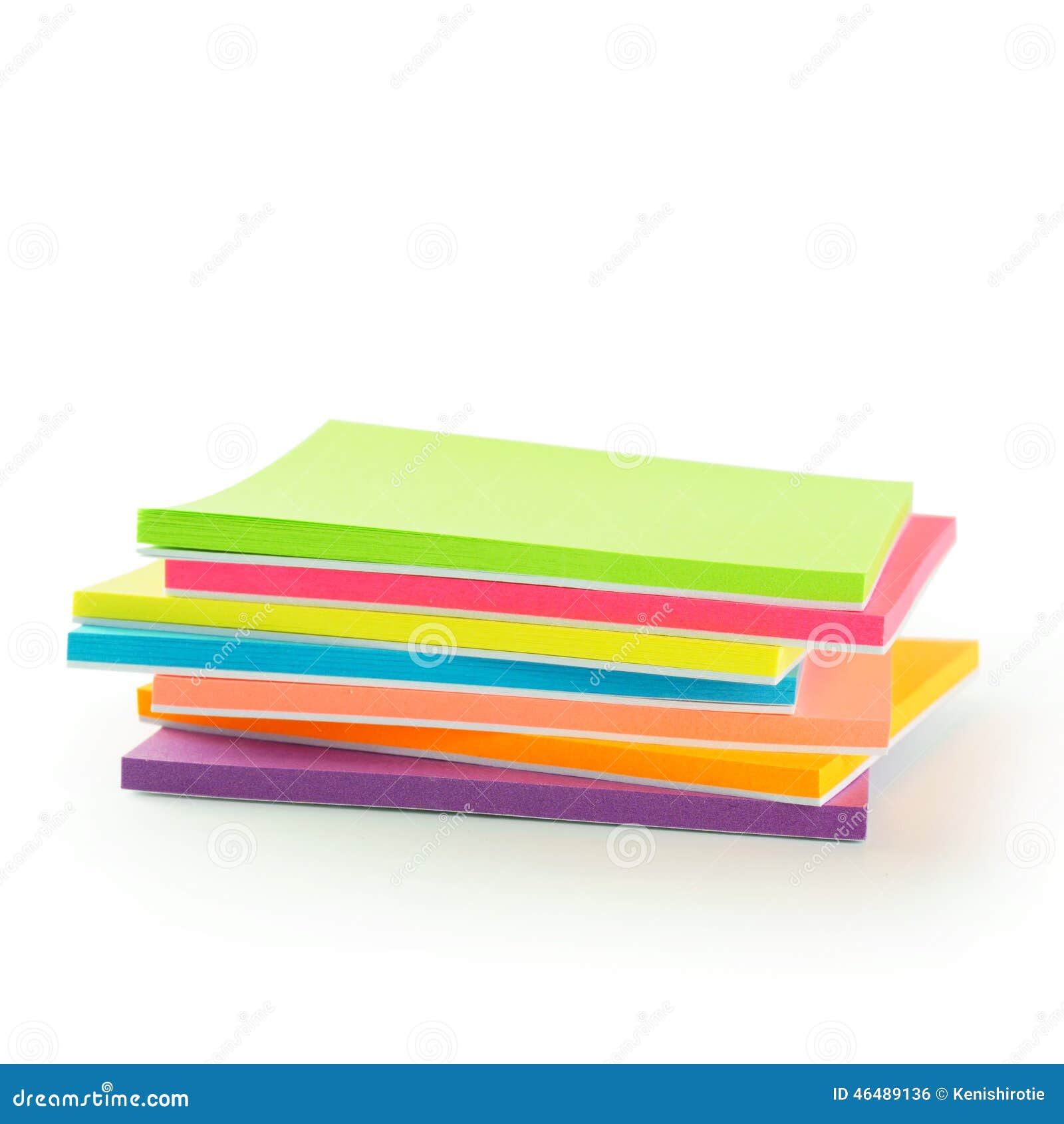 Multicolor Post-it Sticky Note Pads Stock Photo - Image of business ...