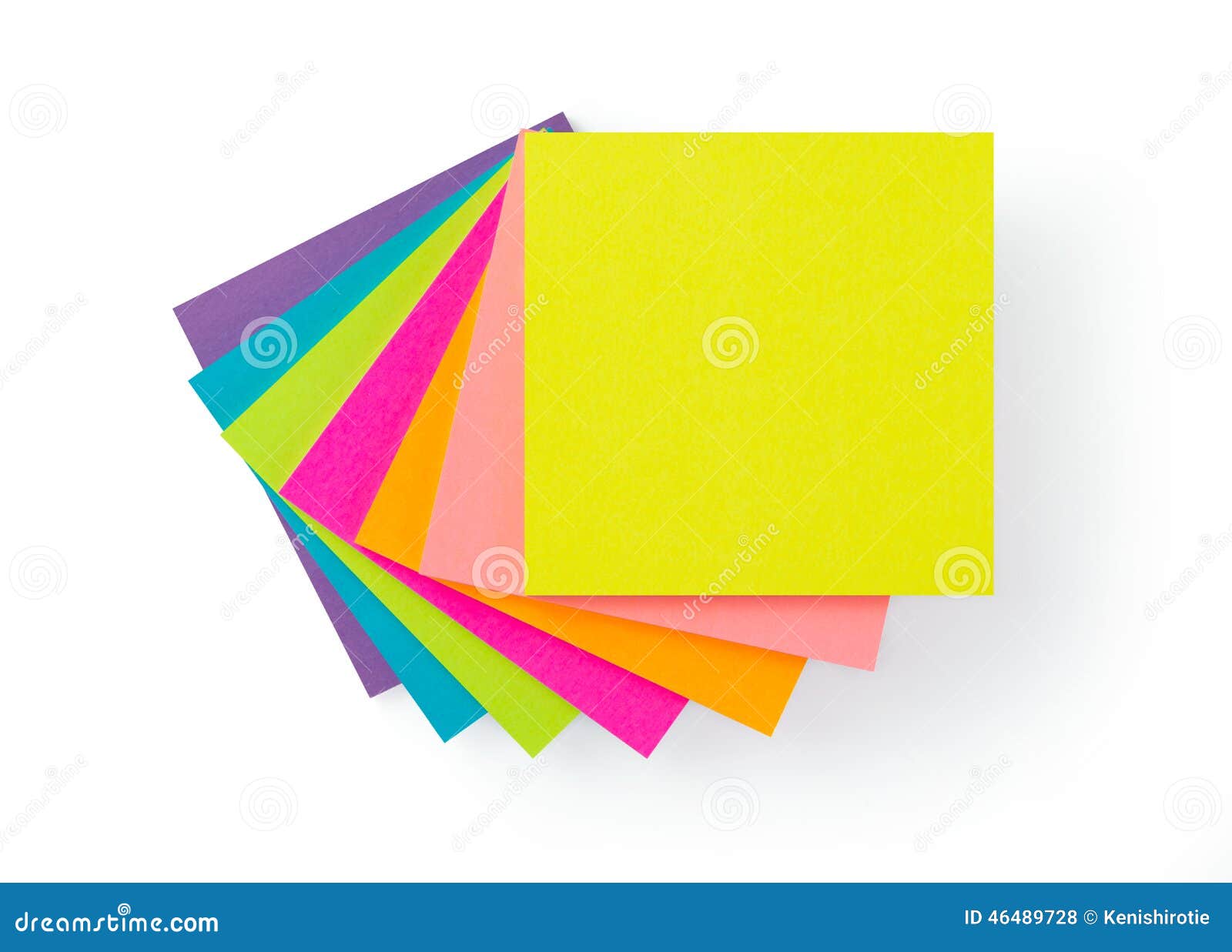 Multicolor Post-it Sticky Note Pads Stock Photo - Image of colourful ...