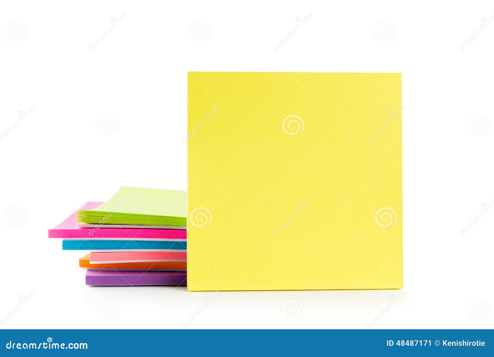 Multicolor Post-it Sticky Note Pads Stock Image - Image of clean ...
