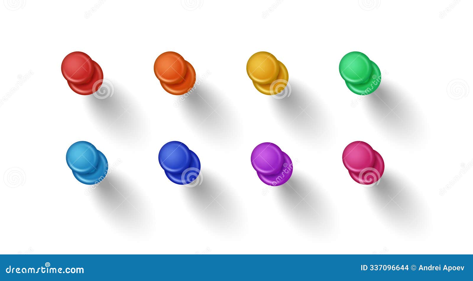 Color Pushpins Stock Photo | CartoonDealer.com #10672692