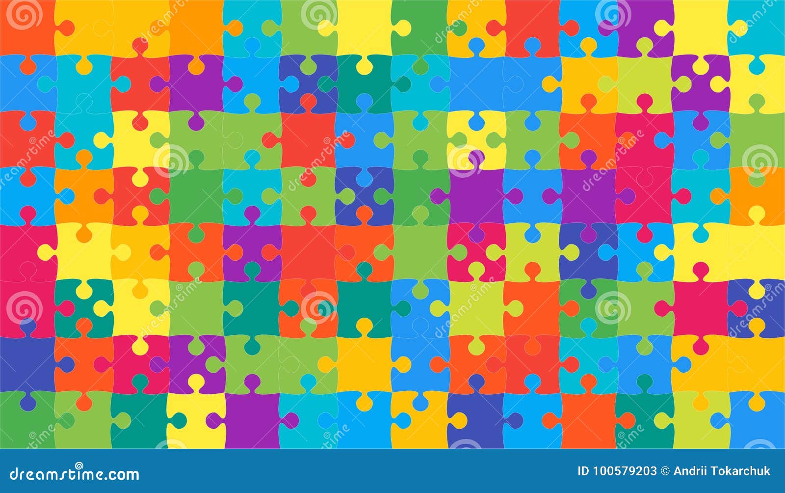 Multicolor Puzzles Pieces Jigsaw - Vector Stock Vector - Illustration ...