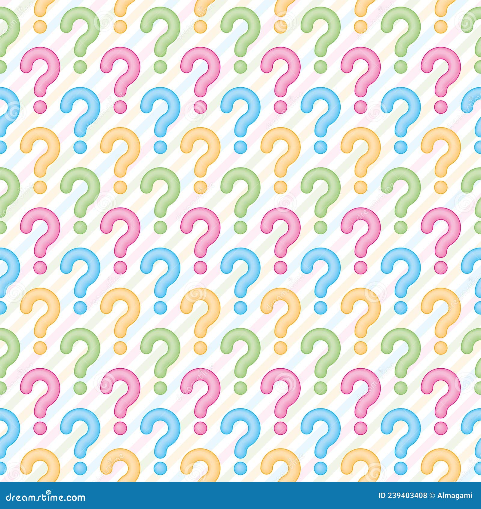 Multicolor Question Mark Seamless Background Stock Vector ...