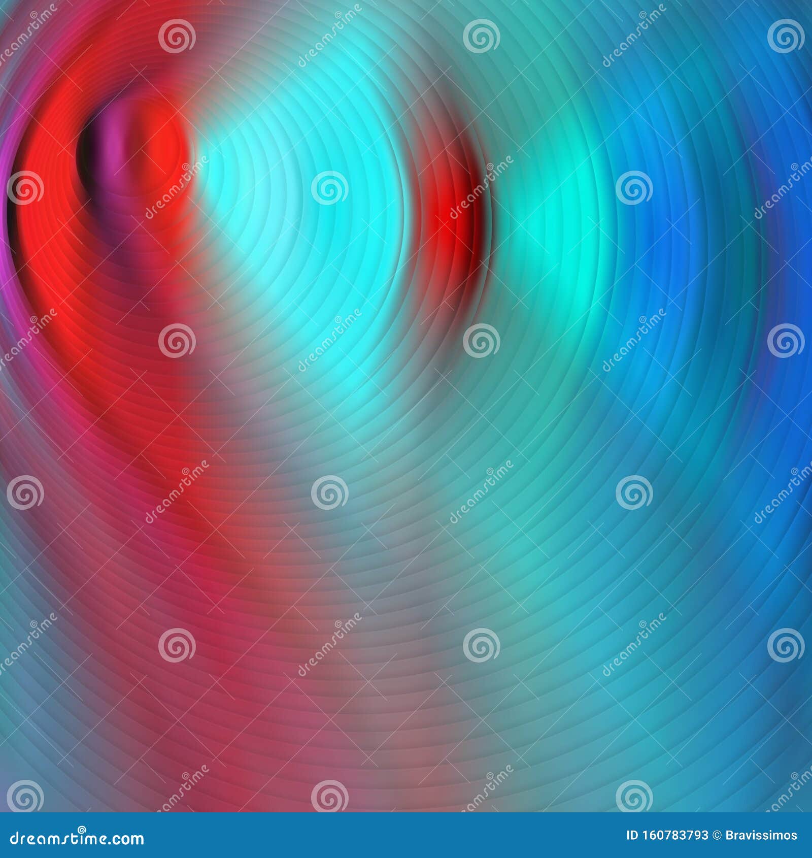 Multicolor Radial Abstract Art Background. Circular Bright Stock ...