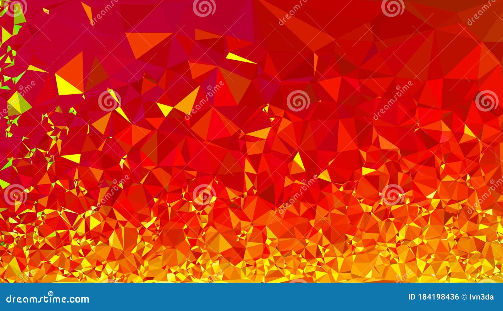 Multicolor Red Yellow Geometric Rumpled Triangular Low Poly Style ...