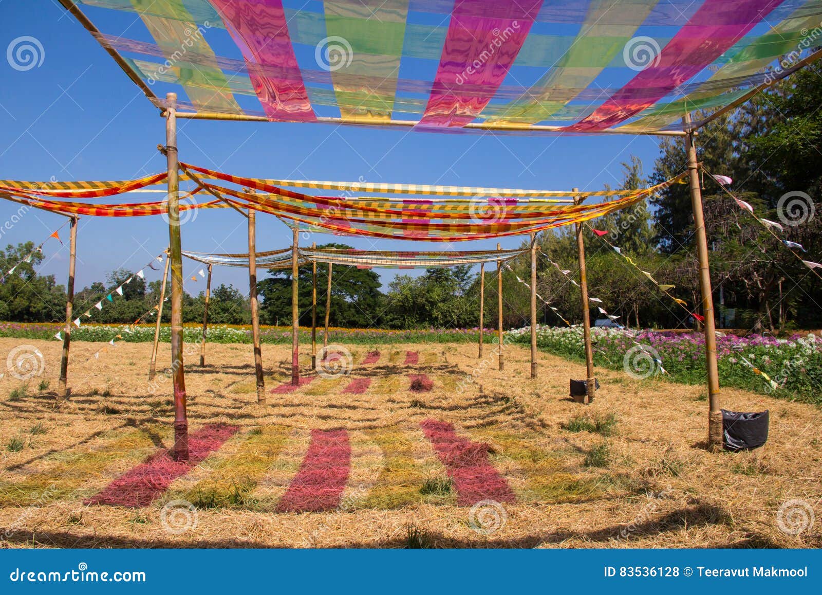 Multicolor roof stock photo. Image of garden, plaid, material - 83536128