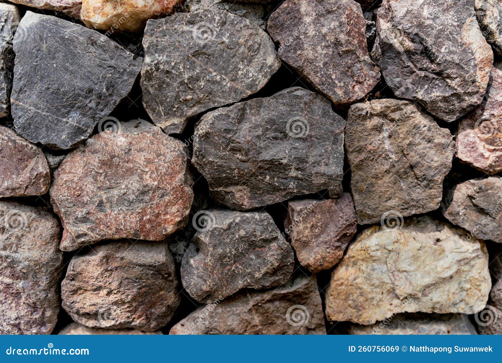 Multicolor Rough Big Stone Wall Stock Image - Image of abstract ...