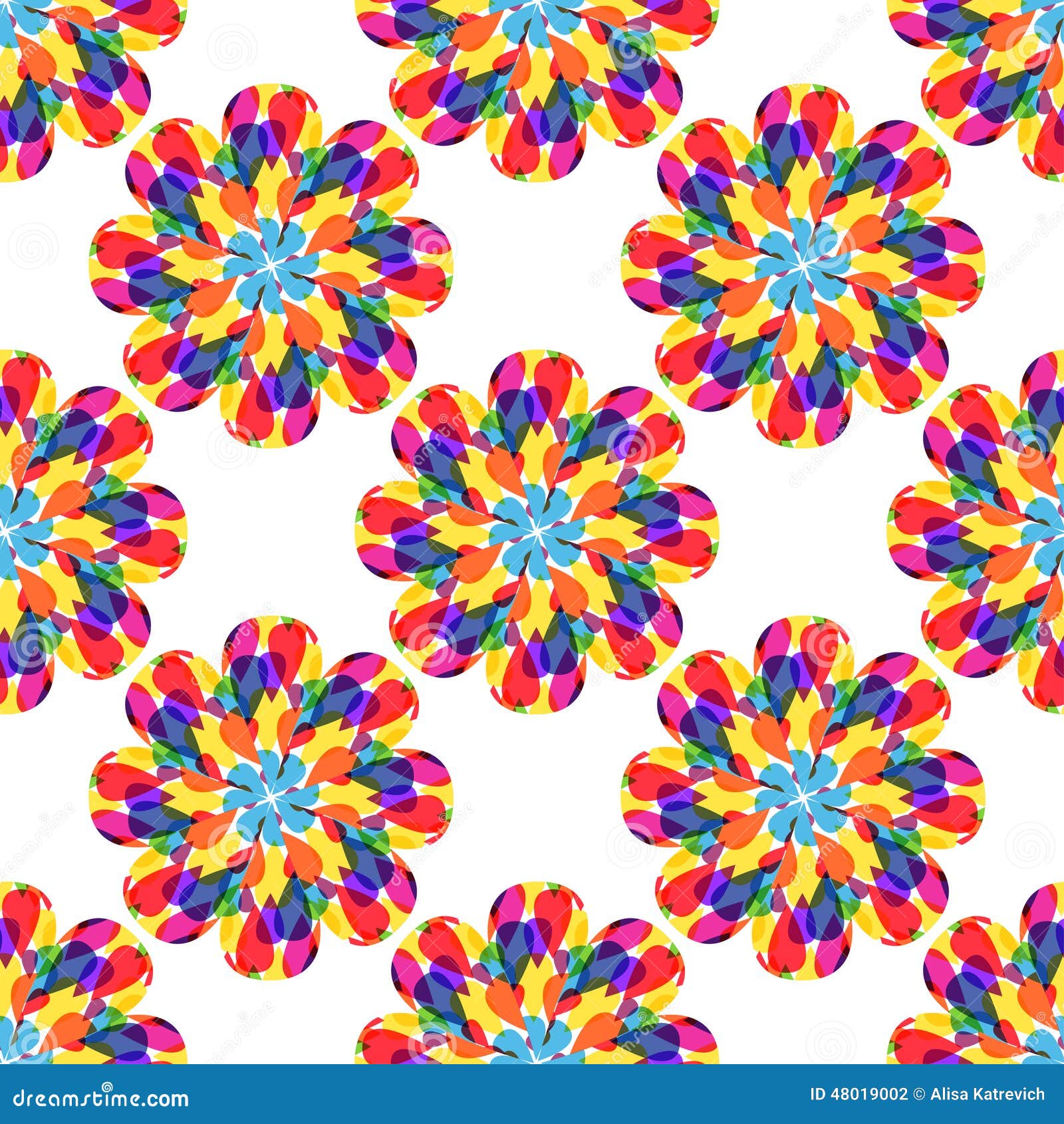 Multicolor Seamless Pattern Abstract Background Stock Vector ...