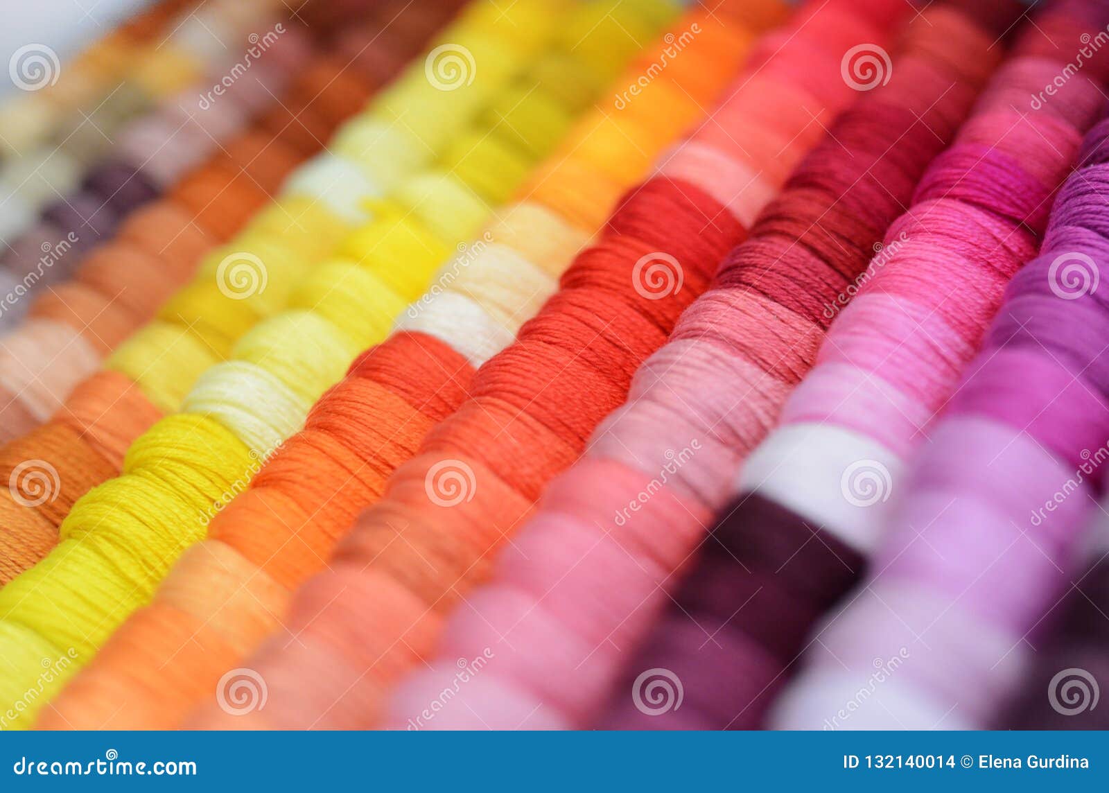 Multicolor Sewing Threads Background Stock Photo - Image of yarn ...