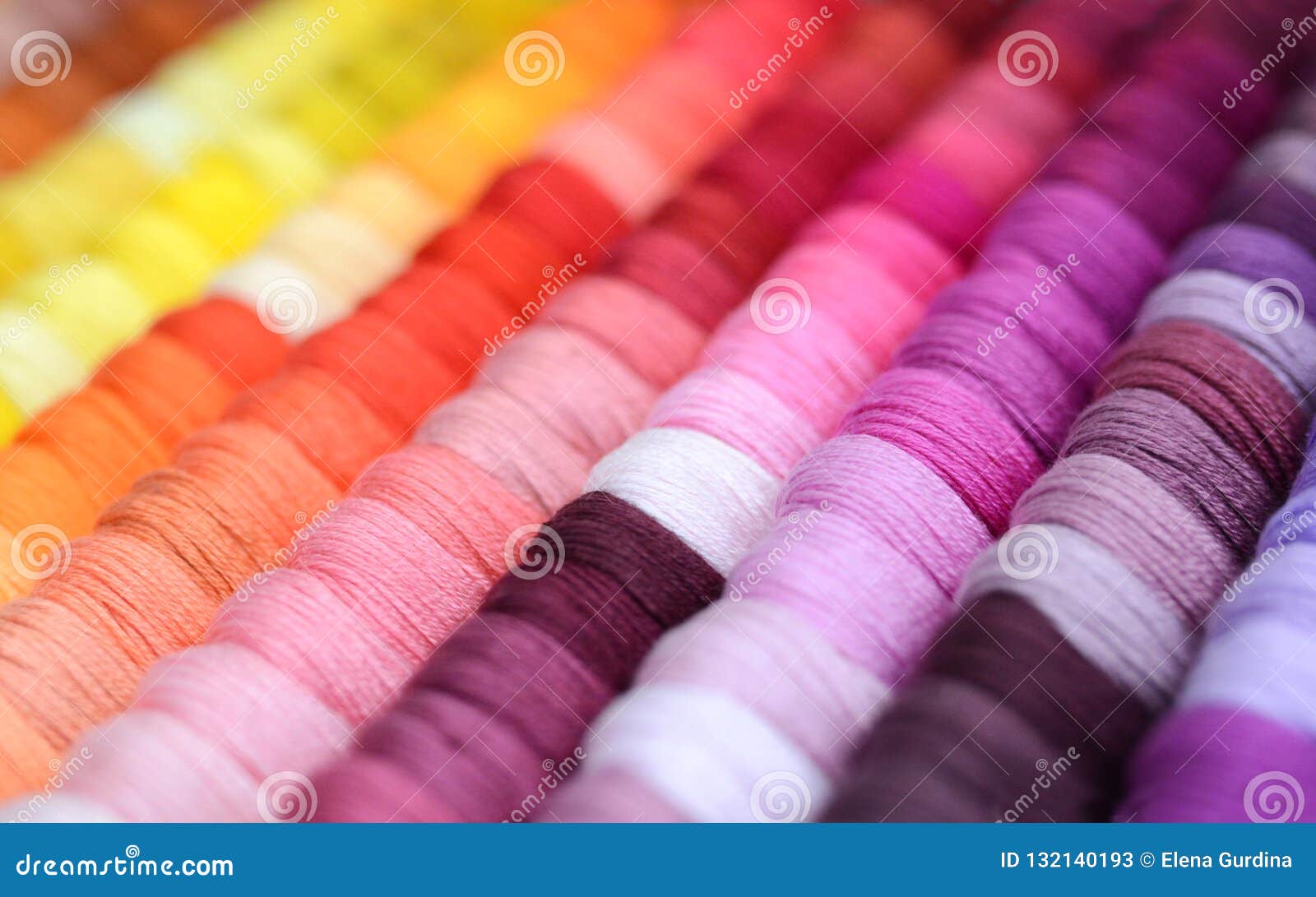 Multicolor Sewing Threads Background Stock Image - Image of fibr ...