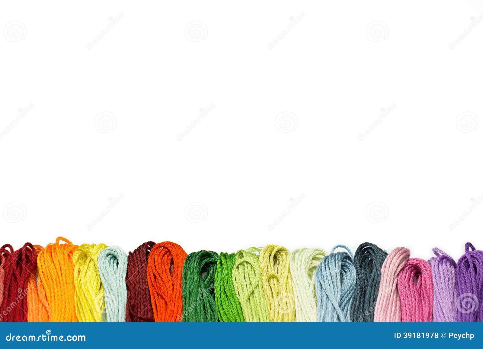 Multicolor Sewing Threads Border Stock Photo - Image of colored, purple ...