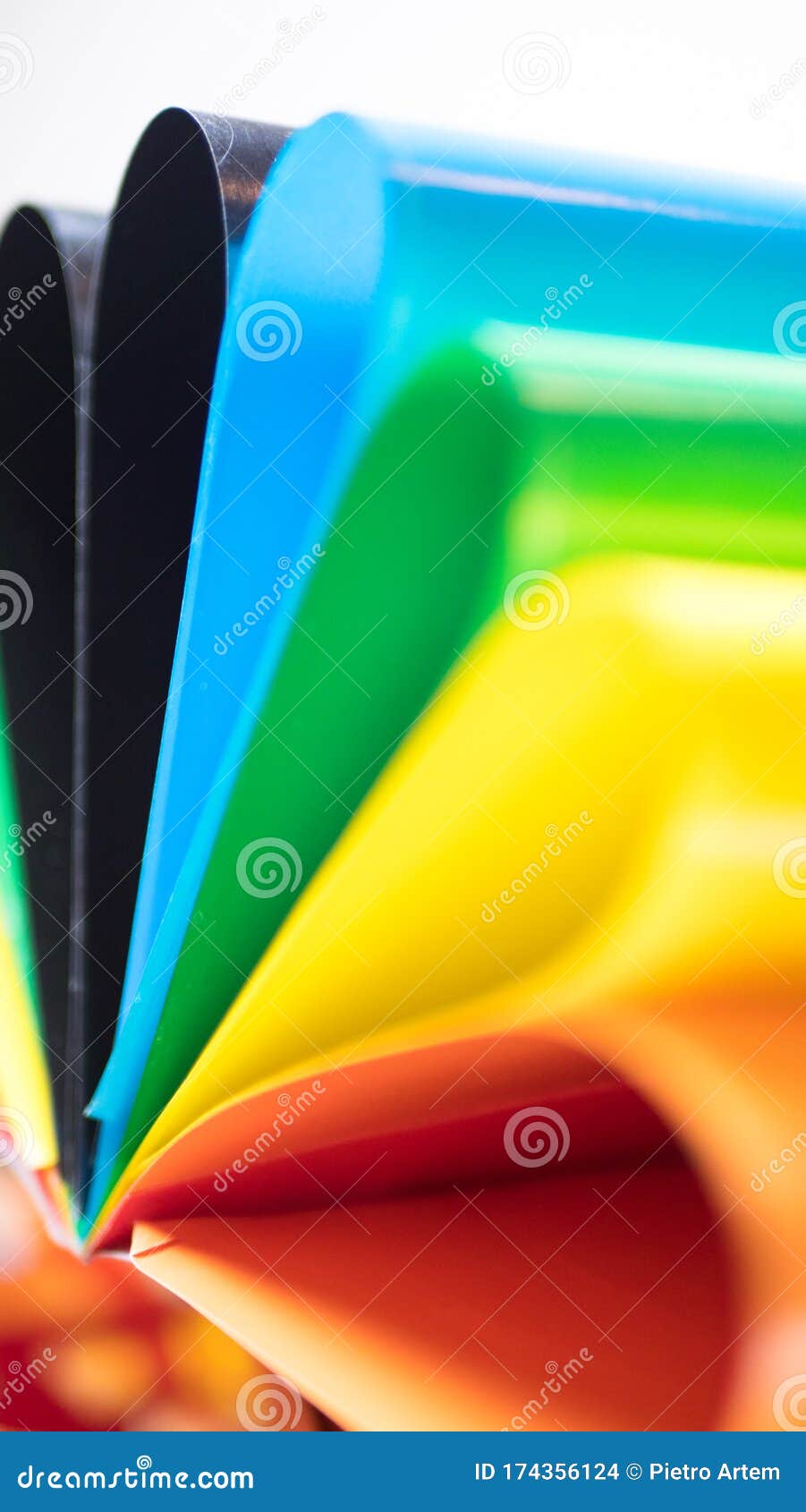 Multicolor Sheets of Color Paper Abstract Background Stock Photo ...