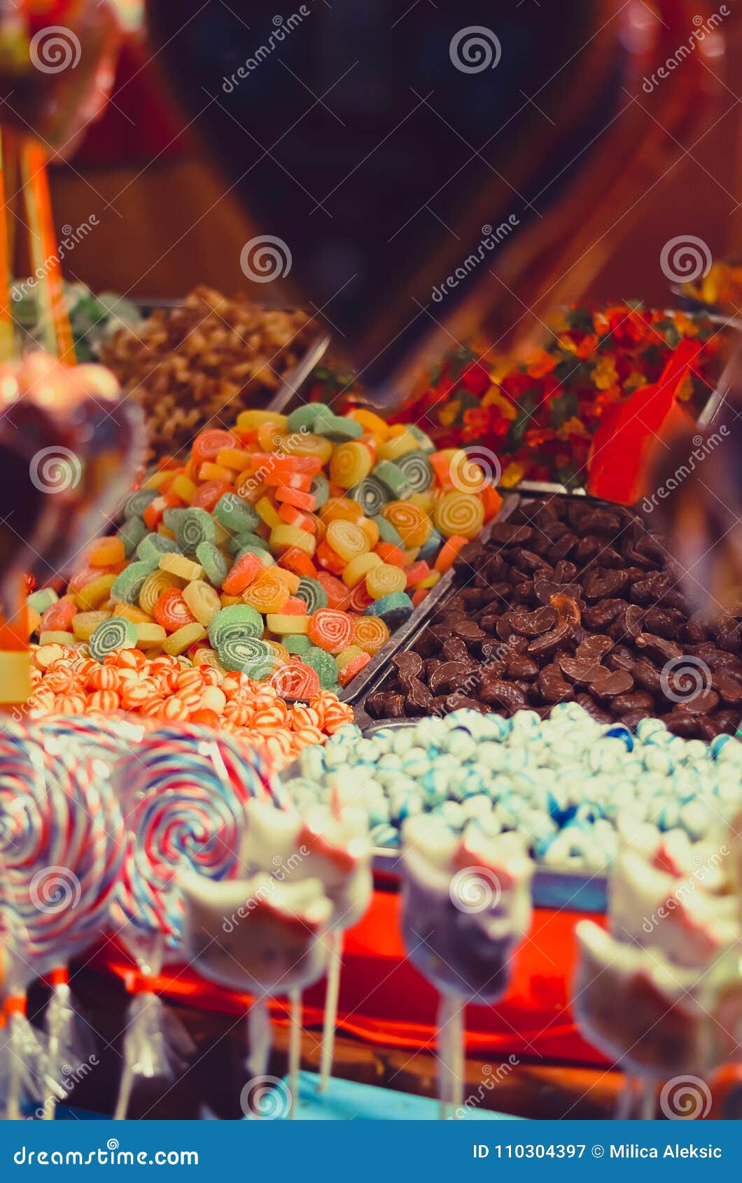 Multicolor Soft Candy. Close Up Stock Image - Image of lollypop, jelly ...